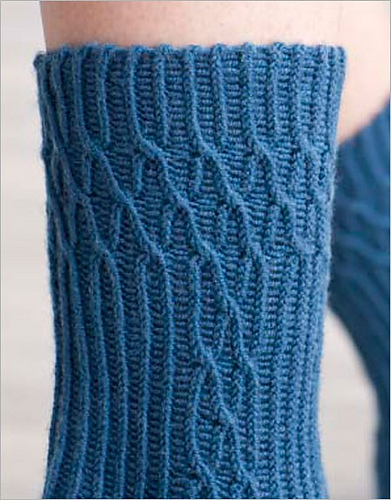Ravelry: Twisted Diamond Socks pattern by Ann Budd