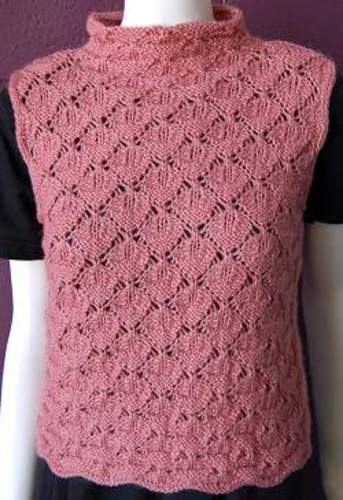 Ravelry: Aran Leaf Pattern Shell pattern by Crystal Palace Yarns