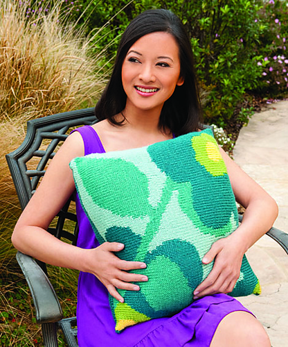 Ravelry: Floral Pillow pattern by Kate Beale