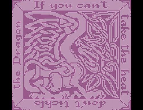 Ravelry: Giant Celtic Knot Dragon Chart pattern by Meghan Bomberger