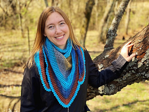 Ravelry: Beginner Crochet Triangle Shawl pattern by Amanda Saladin
