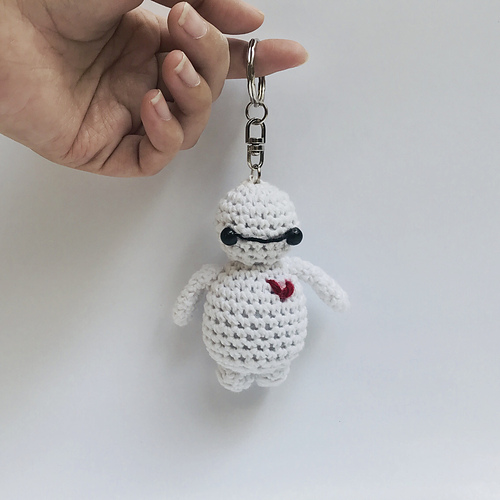 Ravelry: Tiny Baymax Keychain pattern by Priscilla Aldama