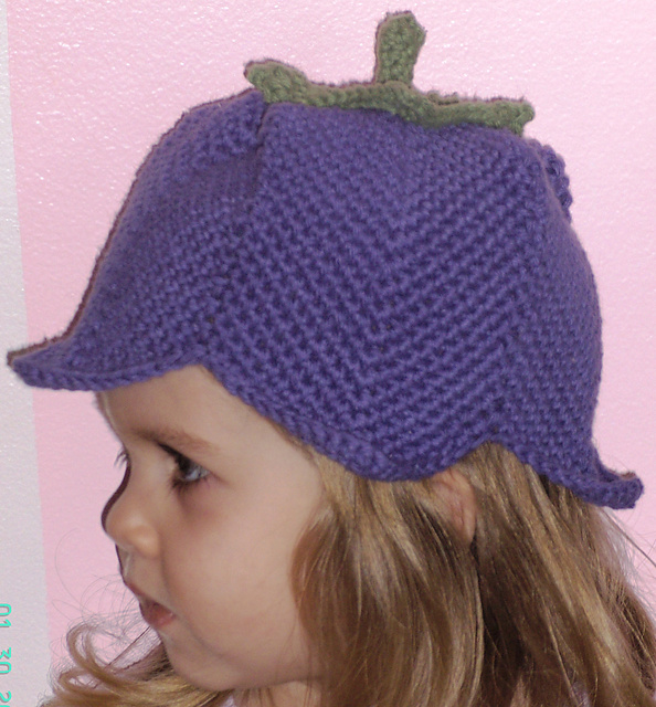 Ravelry: Sweet Violet and Butterfly Hat pattern by Cynthia Preston