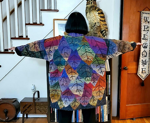 Ravelry: #15 Long Leaf Coat pattern by Kaffe Fassett