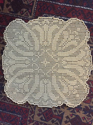 Ravelry: Square Doily with Lilies pattern by Hartmut Hass