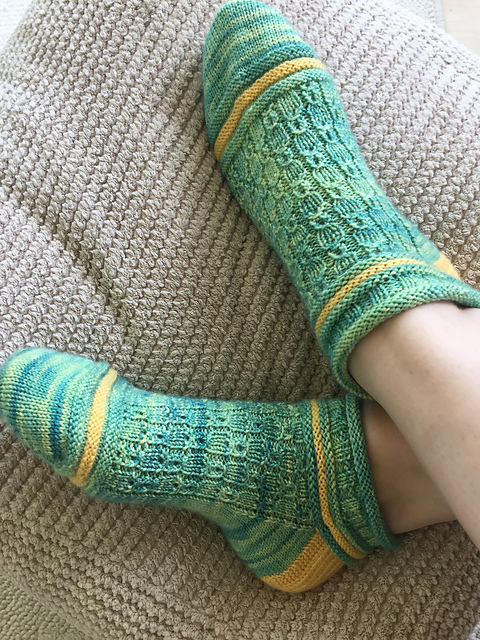 Ravelry: Anything With Bubbles socks pattern by Kat Knight