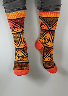 Ravelry: feuer180's Biohazard Socks