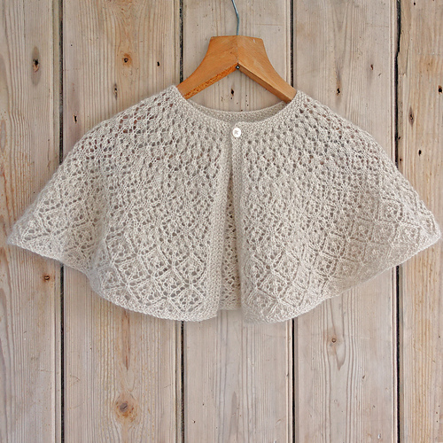 Ravelry: Bridal Lace Mini Cape pattern by Mrs E James