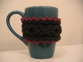 Ravelry: Hugs & Kisses Mug Cozy pattern by K Kankel