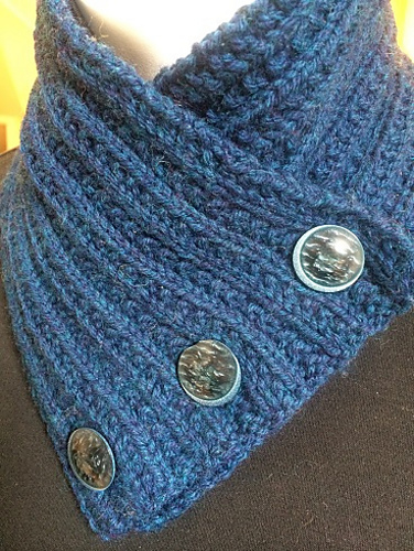 Ravelry: Buttoned Neck Hugger pattern by Shelley Carr