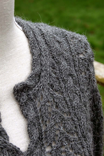 Ravelry: Cable and Leaf Lace Jumper pattern by Fiona Morris