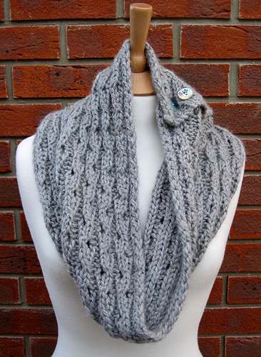 Ravelry: Rib Lace Scarf/Cowl pattern by Fiona Morris