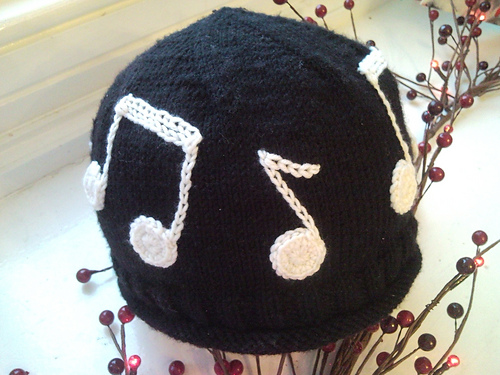 Ravelry: Musical Note Hat pattern by Fiona Kelly