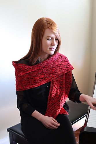 Ravelry: Anticipation Wrap Shawl or Scarf pattern by Fiona Ellis