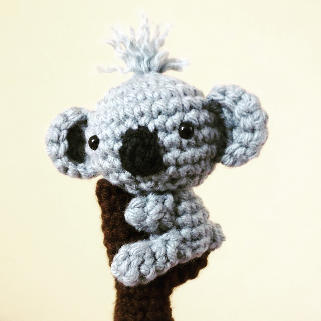 Ravelry: Koala Finger Puppet pattern by Angela Liu