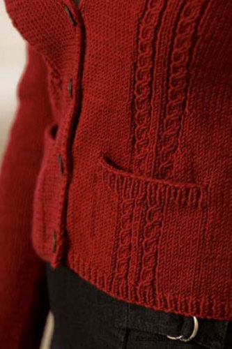Ravelry: Refined Aran Jacket pattern by Pam Allen