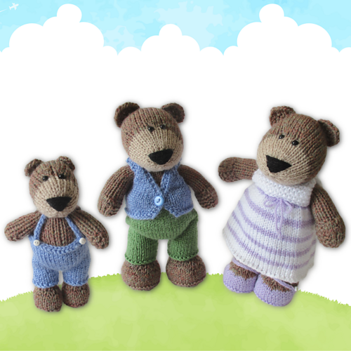 Ravelry: The Three Bears pattern by Amanda Berry