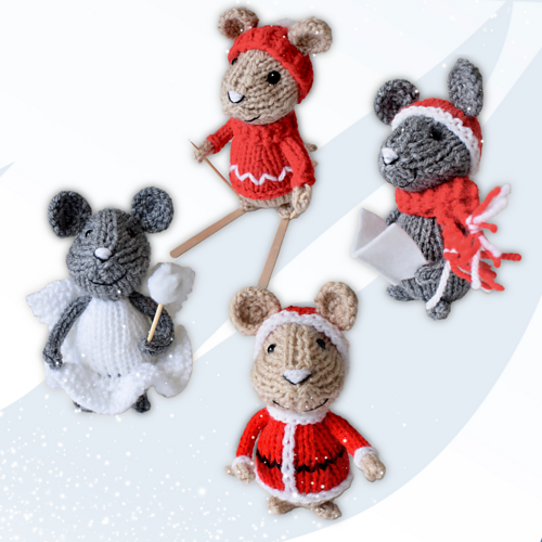 Ravelry: Festive Mice Decorations pattern by Amanda Berry