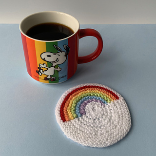 Ravelry: fluffandfuzz's Rainbow Coaster