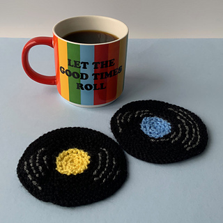 Ravelry: fluffandfuzz's Vinyl Disc Coaster