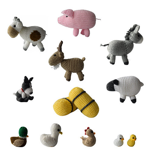 Ravelry: Patchwork Farm Playset pattern by Amanda Berry