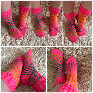 Ravelry: flykati's Woven Checks Socks