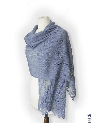 Ravelry: Butterfly Lace Shawl pattern by Foldi knit