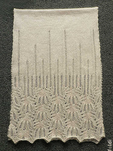 Ravelry: Panna Frost Flower Lace Shawl pattern by Foldi knit