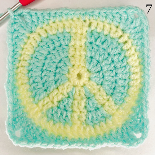 Ravelry: Peace Sign Granny Square pattern by Forest Threads