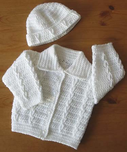 Ravelry: Babies Jacket and Hat Set No.194 pattern by Kay Jones