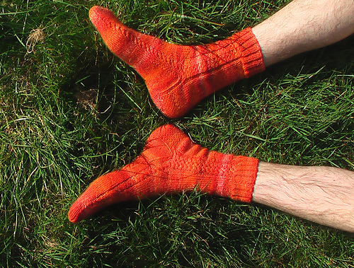 Ravelry: Aran Braid Socks for Teri pattern by Kathleen Hubbard