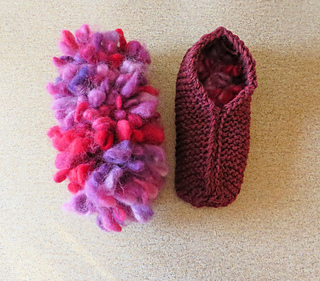 Ravelry: frazzledknitter's Edna's Cozy Thrum Slippers