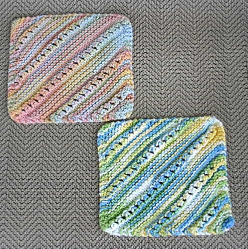 Ravelry: Simple Ridge & Eyelet Dishcloth pattern by Lily Sugar'n Cream ...