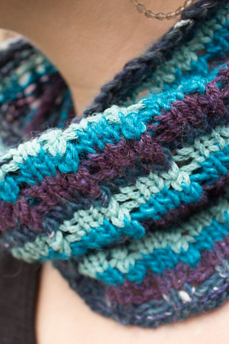 Ravelry: Lacy Stripes Cowl pattern by Jeanne Giles