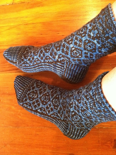 Ravelry: Mosaic Tile Sock pattern by Kathleen Taylor