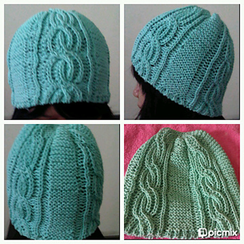 Ravelry: Brioche and Cables Hat pattern by Anna Lipinska
