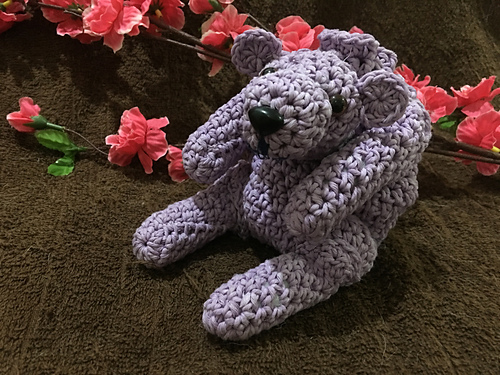 Ravelry: Bear Drawstring Bag pattern by Kawawunga