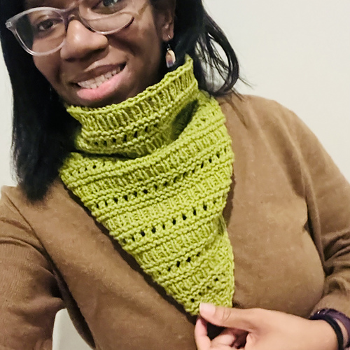 Ravelry: IRL Bandana Cowl pattern by Kacey Herlihy