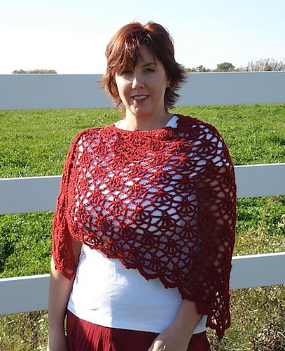 Ravelry: Spanish Rose Shawl pattern by Lisa Mills