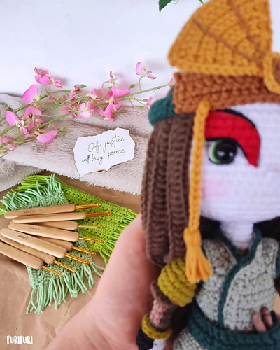 Ravelry: Avatar Kyoshi Amigurumi pattern by Ana Karolina Ramalho