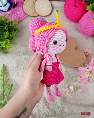 Ravelry: Princess Bubblegum Amigurumi pattern by Ana Karolina Ramalho