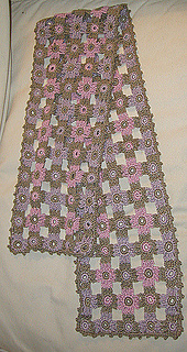 Ravelry: Flower Motif Scarf pattern by Anna Mishka