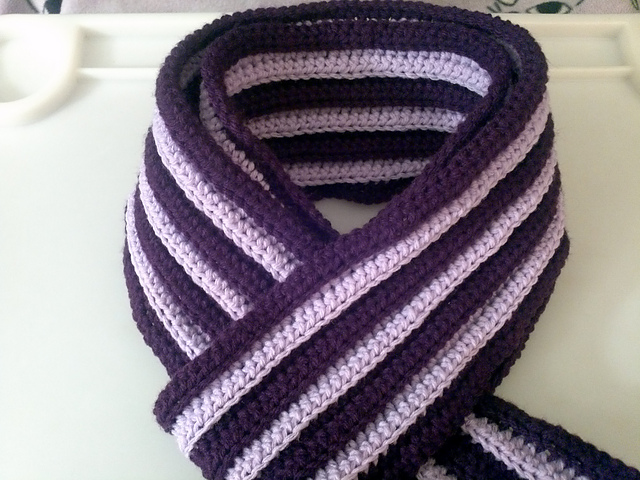Ravelry: Easy Striped Scarf pattern by Cathy Kean