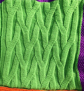 Ravelry: Year Long Afghan 2, Month 3: Mock Cables pattern by Amanda Gill