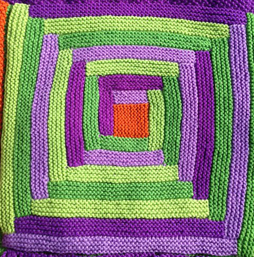 Ravelry: Year Long Afghan 2, Month 4: Log Cabin pattern by Amanda Gill