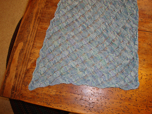 Ravelry: Reversible Cable Clapotis Shawl or Scarf pattern by Gail Knits