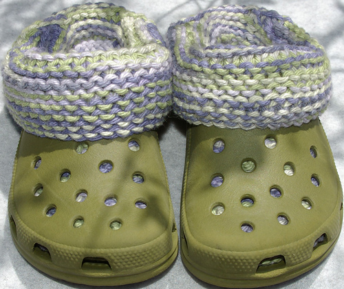 Ravelry: Krock Socks - Plastic Clog Liners pattern by Gari Lynn