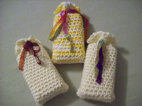 Ravelry: No-Sew Crocheted Soap Sack pattern by Lois Mitchell