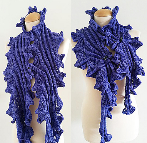 Ravelry: Ruffle Spike Shawl pattern by Jen Giezen