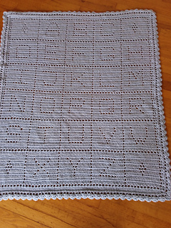 Ravelry: gingersnapper's Baby boy blue Alphabet blanket